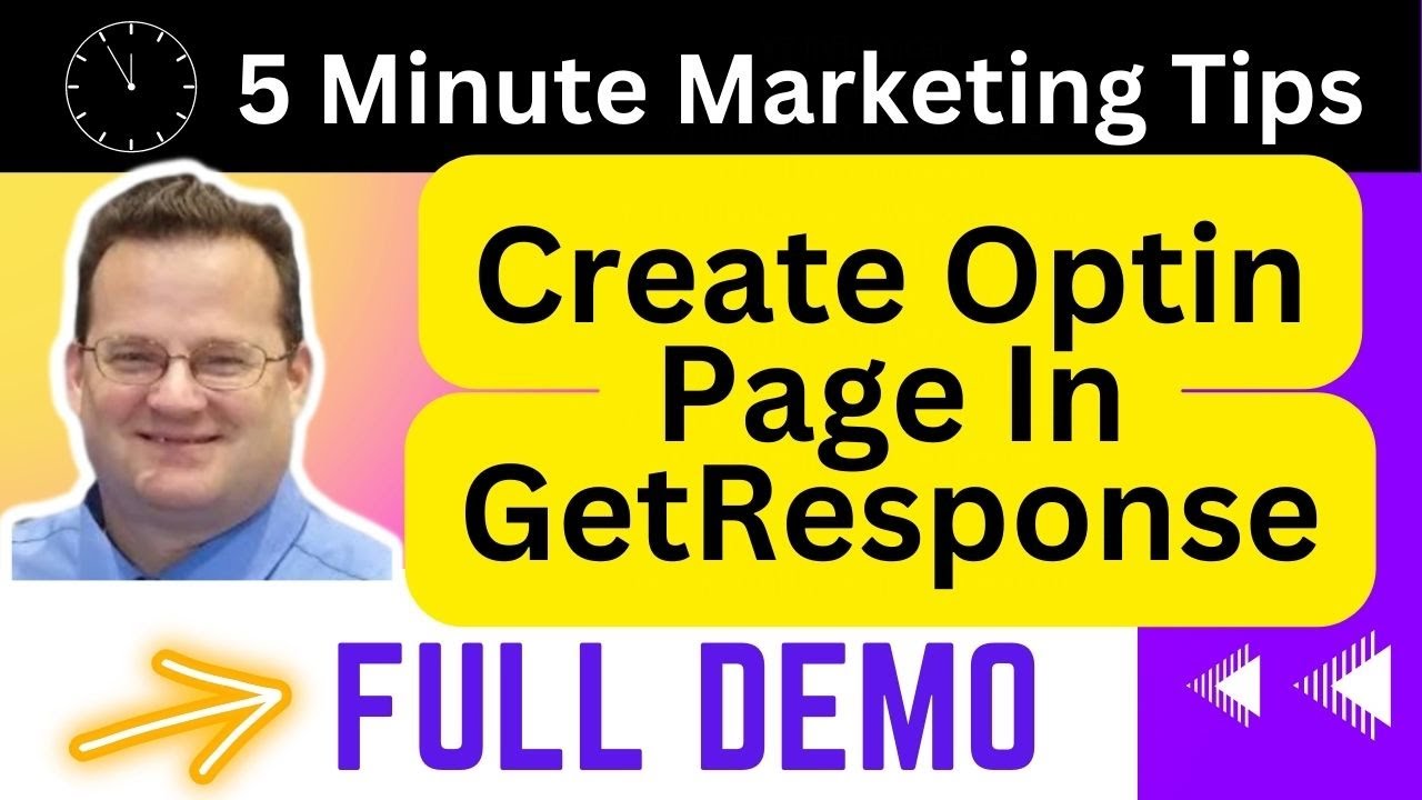 How To Create Optin Page In GetResponse | FULL DEMO - Easy Optin Page In GetResponse